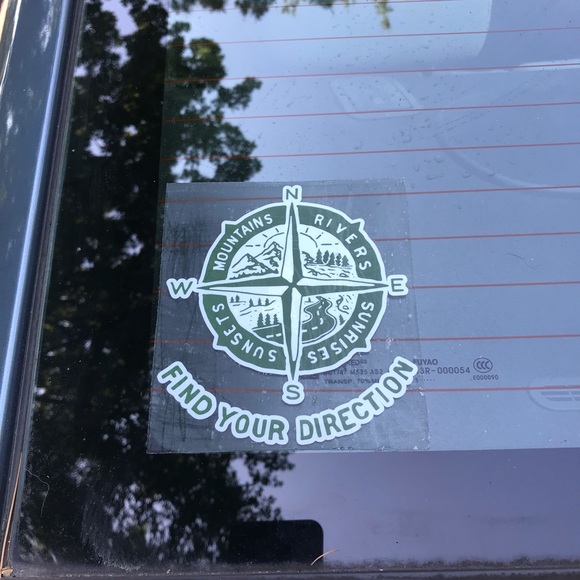 Accents | Find Your Direction 5x45 Car Vinyl Sticker Decal | Poshmark